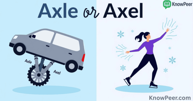 Axle or Axel: Meaning, Uses, and How to Tell Them Apart - KnowPeer