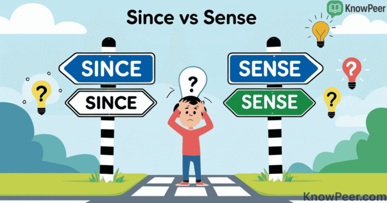 Since vs Sense: Know the Difference & Use the Right Word - KnowPeer