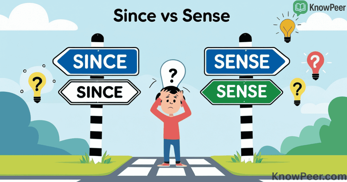 Since vs Sense: Know the Difference & Use the Right Word - KnowPeer