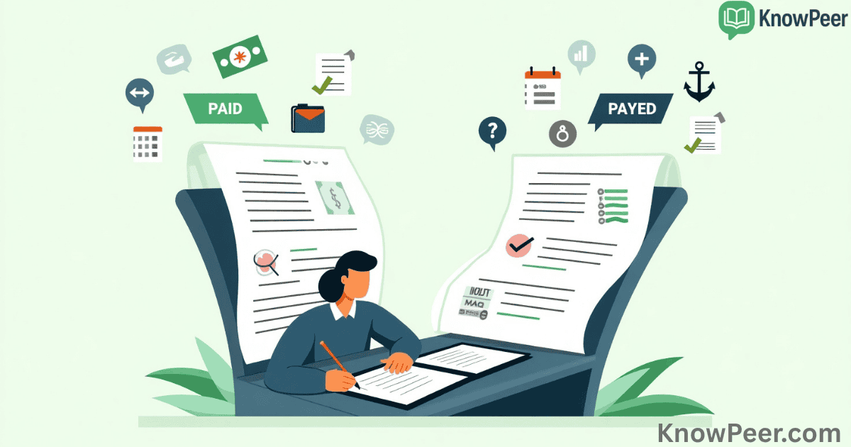 Paid vs Payed: Meaning, Usage, and Key Differences - KnowPeer