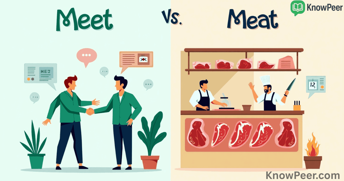 Meet vs Meat: Clear Guide with Definitions and Examples - KnowPeer