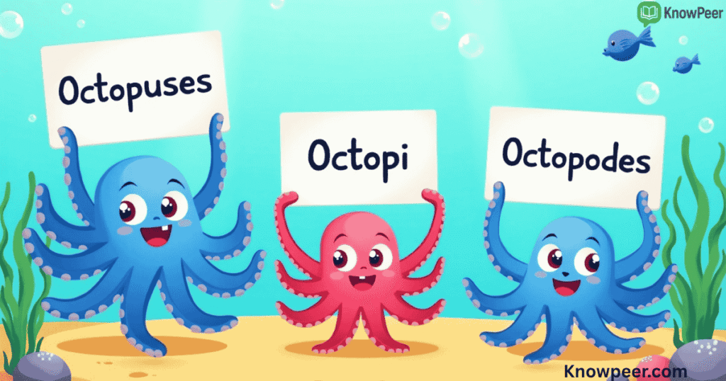 140 Plural Forms of Octopus with Meaning & Examples - KnowPeer