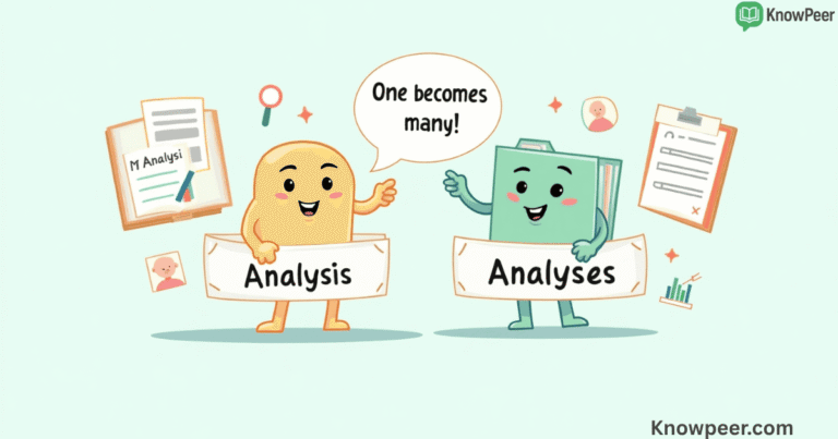 Plural of Analysis: Meaning, Rules, Usage, and Examples - KnowPeer