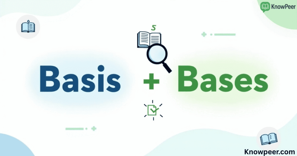 Plural of Basis: Meaning, Grammar Rules, and Examples - KnowPeer