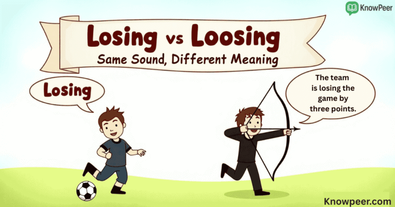 Losing vs Loosing: Correct Spelling, Usage, and Real Examples - KnowPeer