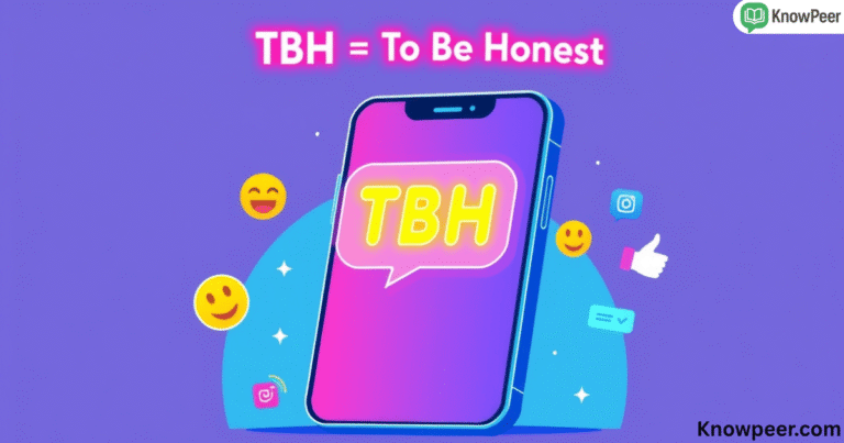 TBH Meaning Explained: What 'TBH' Means in Text & Social Media - KnowPeer